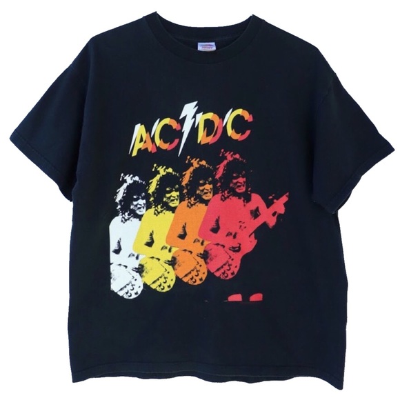 Vintage | Shirts | Rare Vintage Acdc Graphic Band Tee | Poshmark